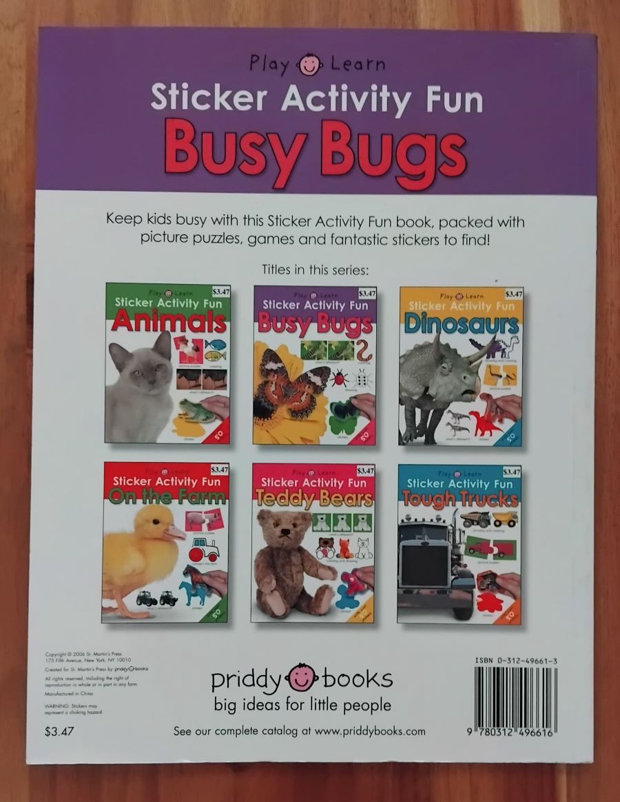 Busy Bugs Sticker Activity Fun – Replay